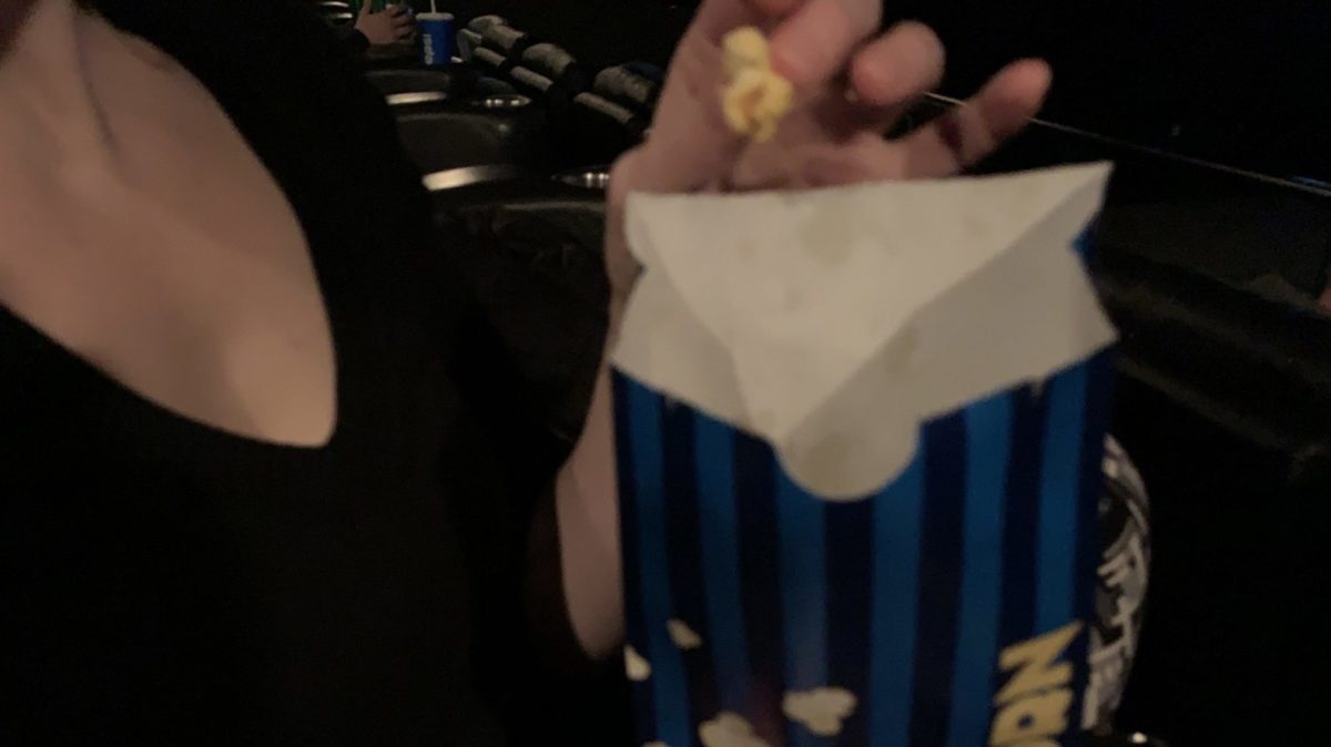 Mennonite Woman Eats All Her Popcorn Before the Movie Even Starts