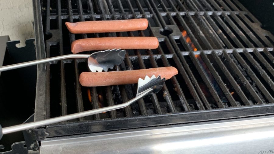 Mennonite Man Cooks His Wieners a Perfect Medium Rare